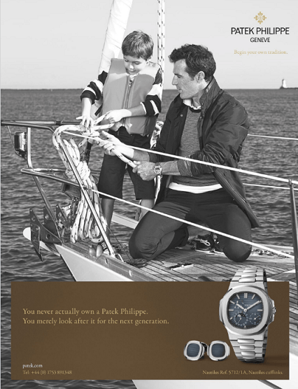 PATEK PHILIPPE CELEBRATES 20 YEARS OF ITS FAMED ADVERTISING CAMPAIGN ...