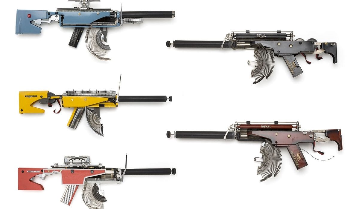 This Canadian artist is turning typewriters into beautiful guns - The ...